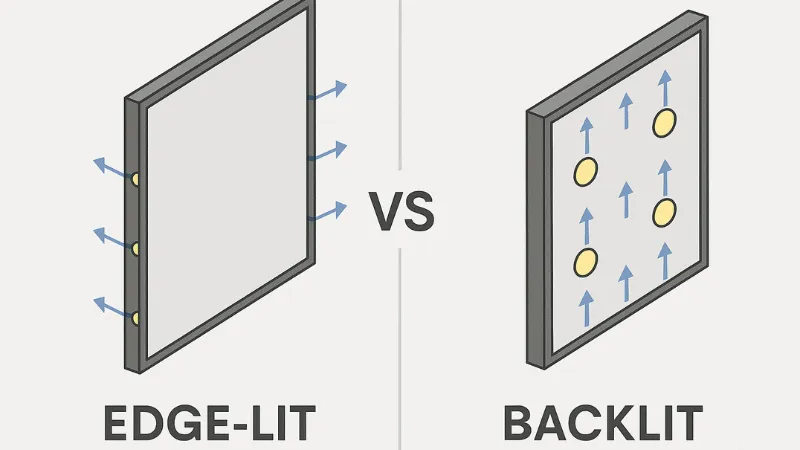 Edge-Lit Vs Backlit LED Panels: What Businesses Should Know