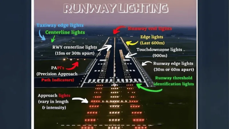 The Guide To Airport Runway Lights Color And Spacing
